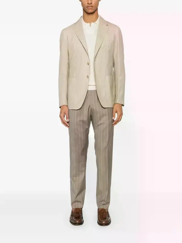 Tagliatore Brooch-detail Blazer - Neutrals