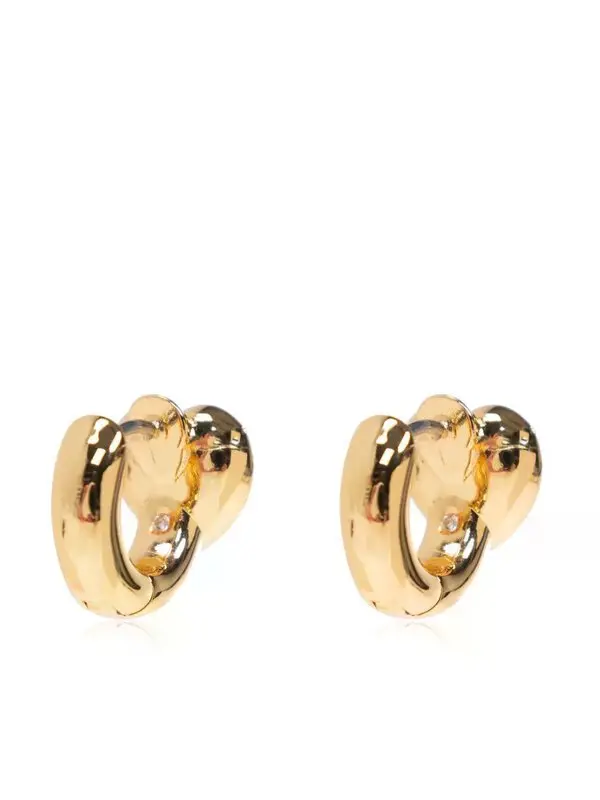 Kate Spade New York Keep Sparkling Heart Huggie Earrings