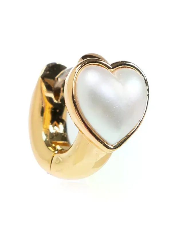 Kate Spade New York Keep Sparkling Heart Huggie Earrings