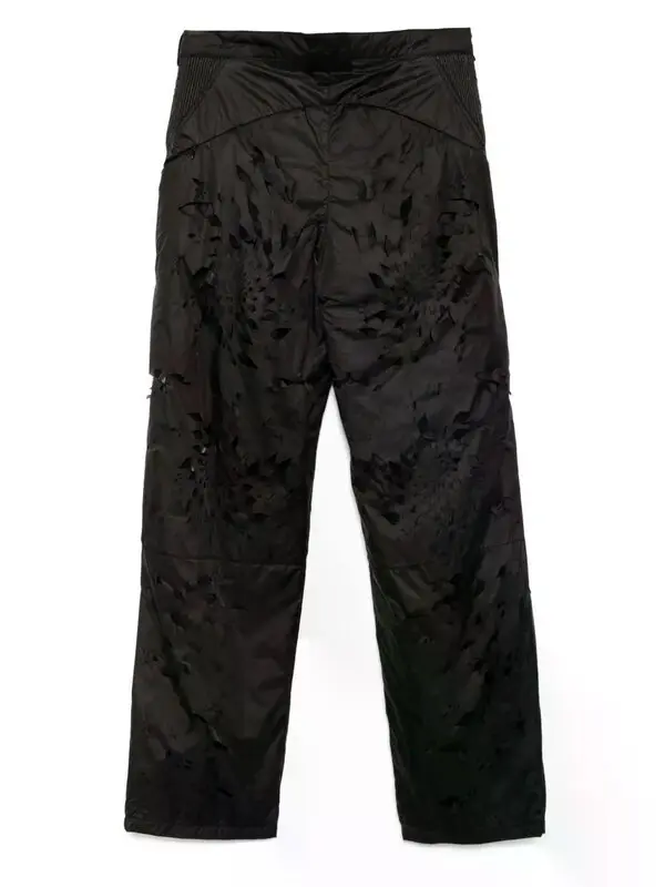 JUNTAE KIM Laser-slashed Petal Trousers