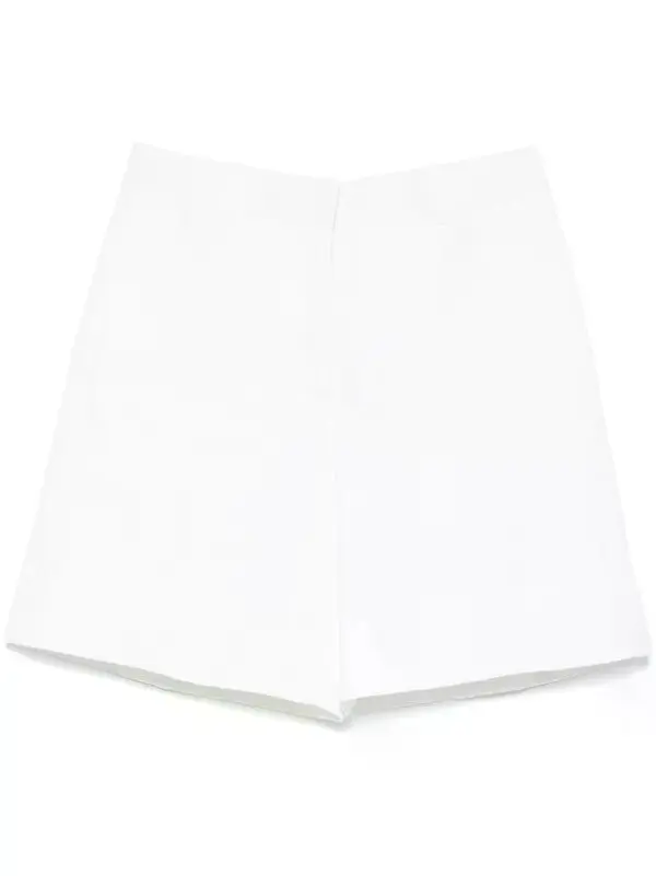 JIL SANDER Linen Shorts - White
