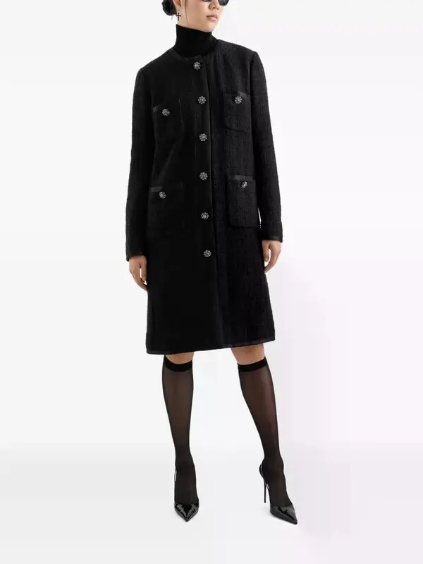 Dolce & Gabbana Tweed Single-breasted Coat