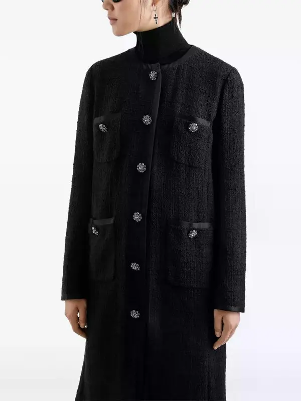 Dolce & Gabbana Tweed Single-breasted Coat
