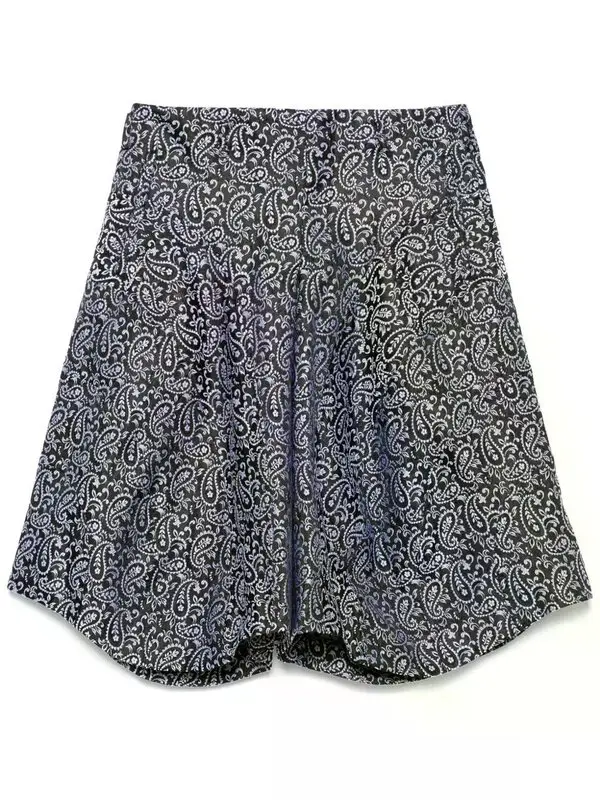 Comme Des Garçons Paisley Jacquard Shorts