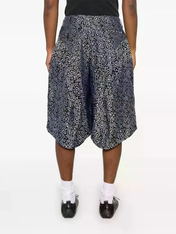 Comme Des Garçons Paisley Jacquard Shorts