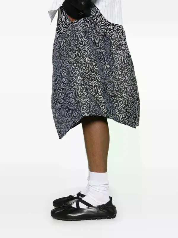 Comme Des Garçons Paisley Jacquard Shorts