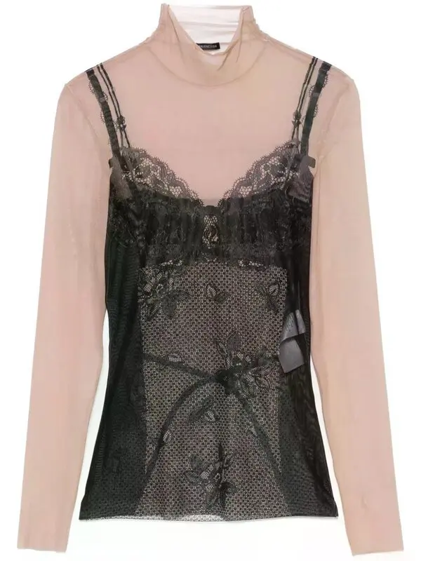 Balenciaga Trompe-l'oeil Top - Neutrals