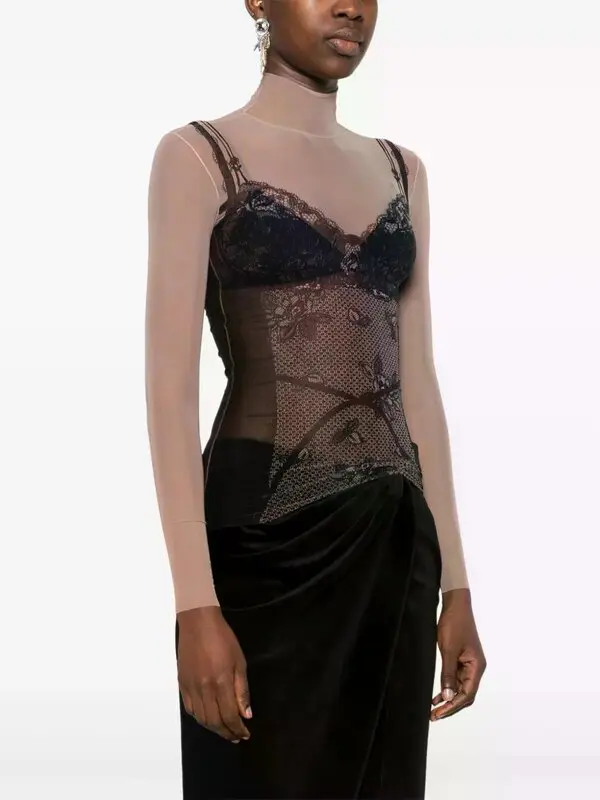 Balenciaga Trompe-l'oeil Top - Neutrals