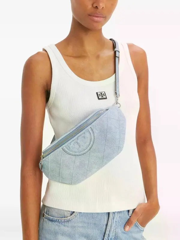 Tory Burch Fleming Denim Belt Bag - Blue