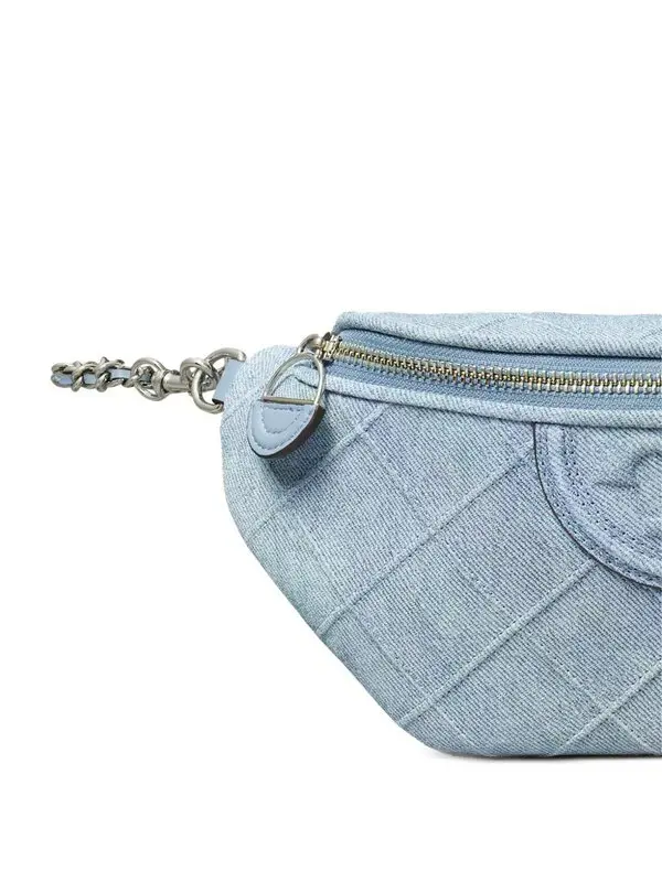 Tory Burch Fleming Denim Belt Bag - Blue