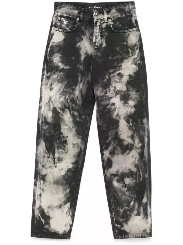John Richmond Marble-effect Jeans