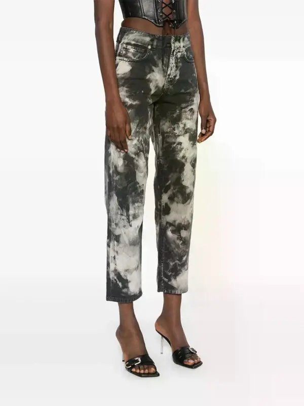 John Richmond Marble-effect Jeans