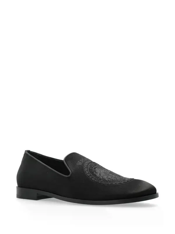 Versace Barocco Medusa-embroidered Loafers