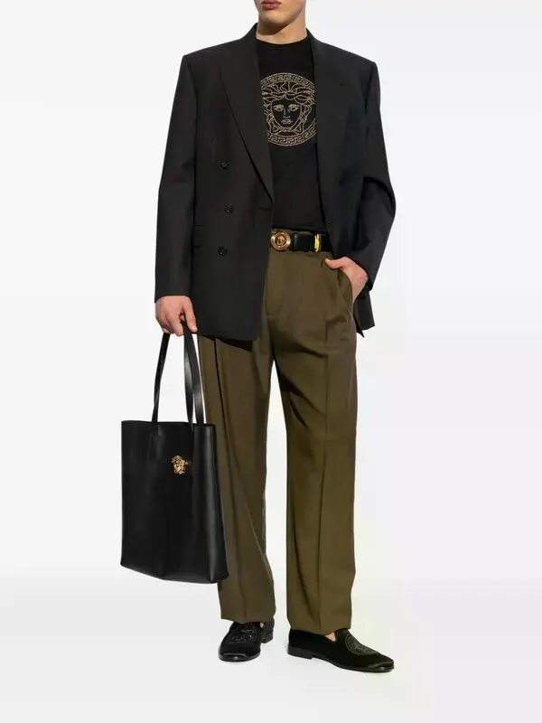 Versace Barocco Medusa-embroidered Loafers