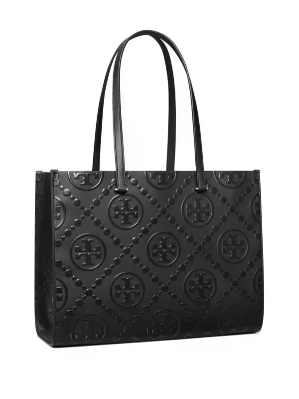 Tory Burch Monogram Tote Bag - Black