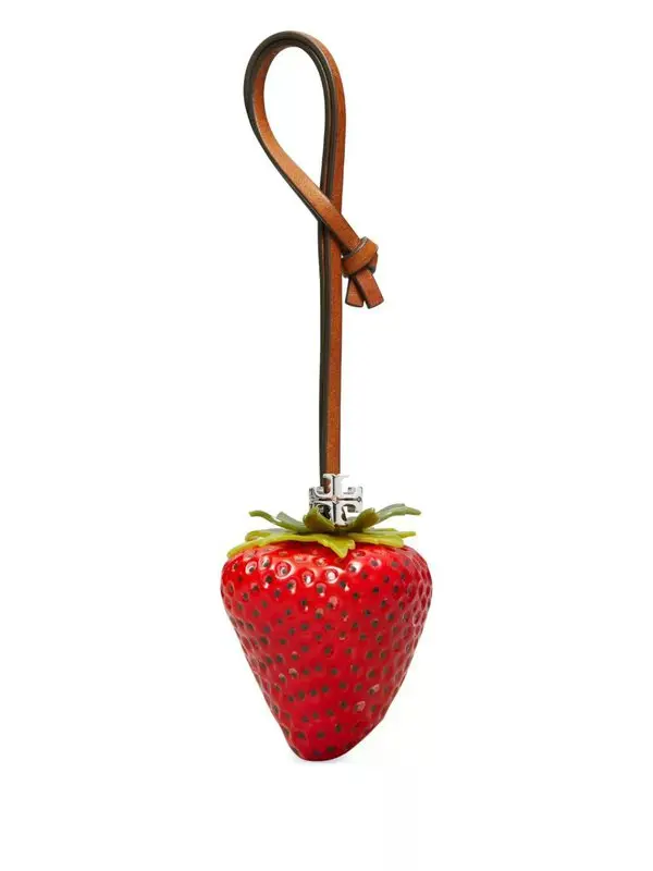 Tory Burch Strawberry Keyring - Red