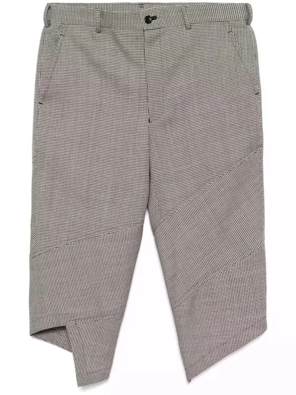 BLACK COMME DES GARÇONS Herringbone 3/4 Length Trousers