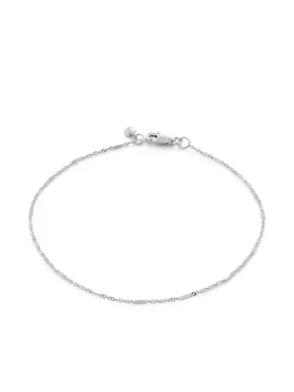 Monica Vinader 14k White Gold Shimmer Bracelet - Silver