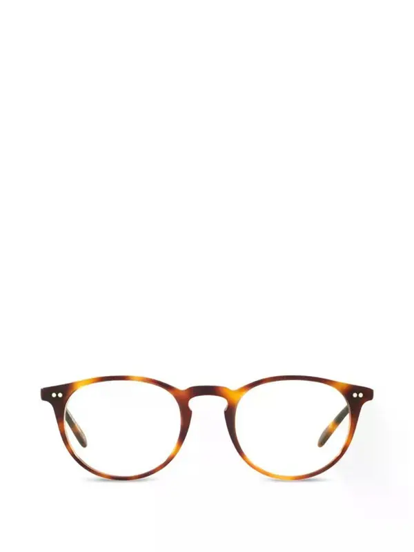Oliver Spencer Riley-r Round Frame Eyeglasses - Brown