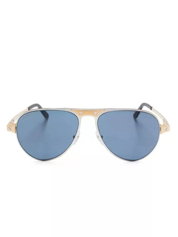 CARTIER Pilot Sunglasses - Silver