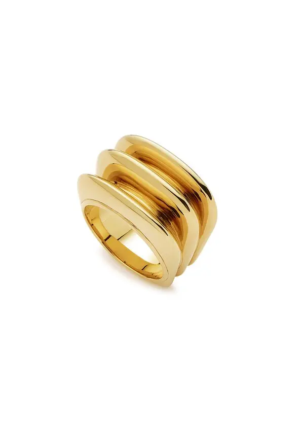 MISSOMA Hera Dome Triple Ridge Ring - Gold