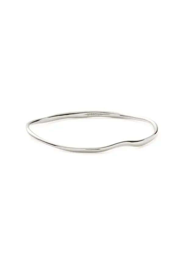 MISSOMA Molten Ripple Bangle - Silver