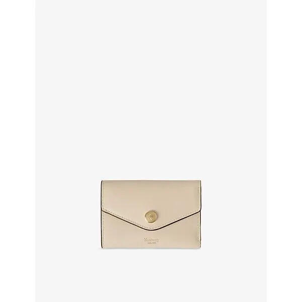 Mulberry Darley Multi-card Folded Leather Card Holder - Eggshell