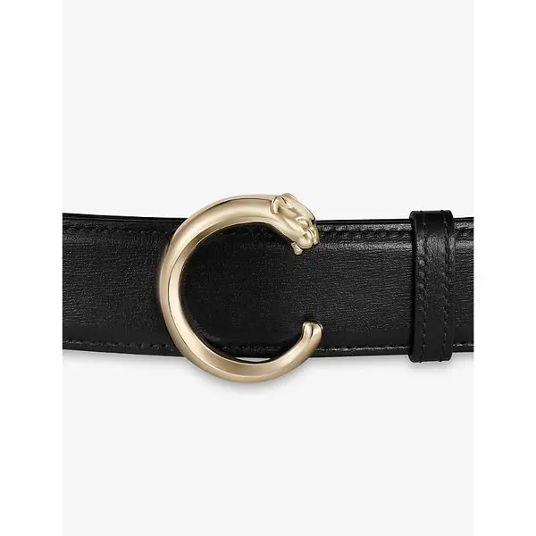 Cartier Panthère De Large Buckled Leather Belt