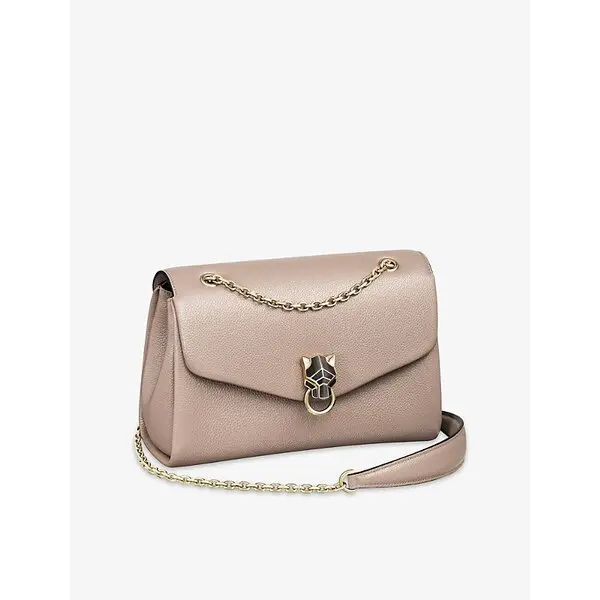 Cartier Panthère De Small Chain Shoulder Bag - Beige