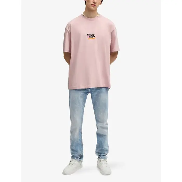 Hugo Regular-fit Straight-leg Distressed Denim Jeans