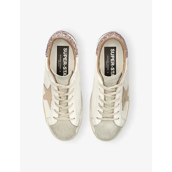 GOLDEN GOOSE Super Star Leather Low-top Trainers - White/comb