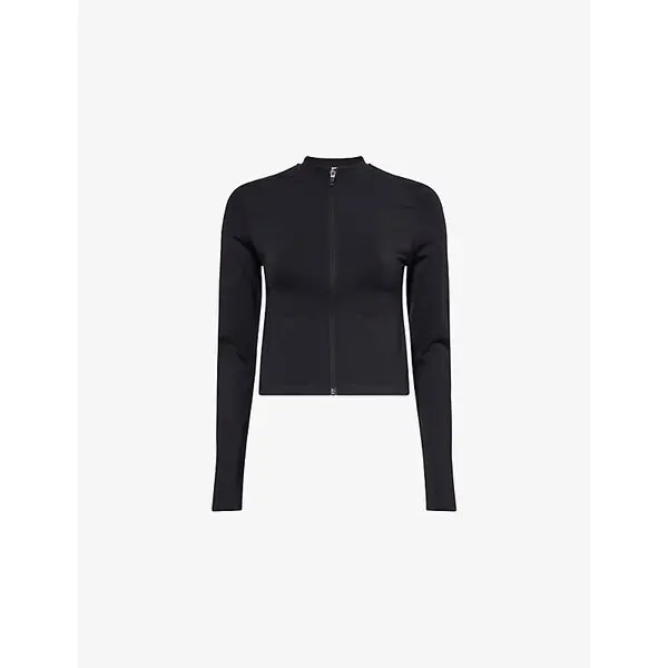 GYMSHARK Everyday Seamless Stretch-woven Top - Black