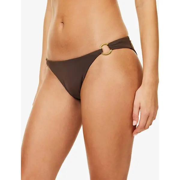 AWAY THAT DAY Sorrento Ruched Bikini Bottoms