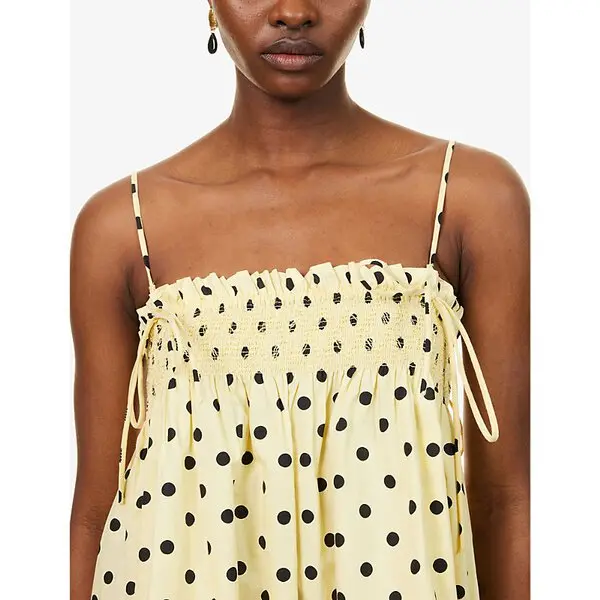 knee length dresses for ladies lilo mini dress- butter spot – Damson Madder main image 0