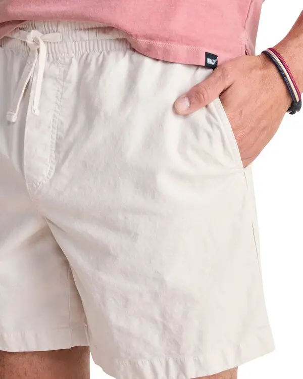 Vineyard Vines 7" Surfside Pull-on Shorts - White Beach