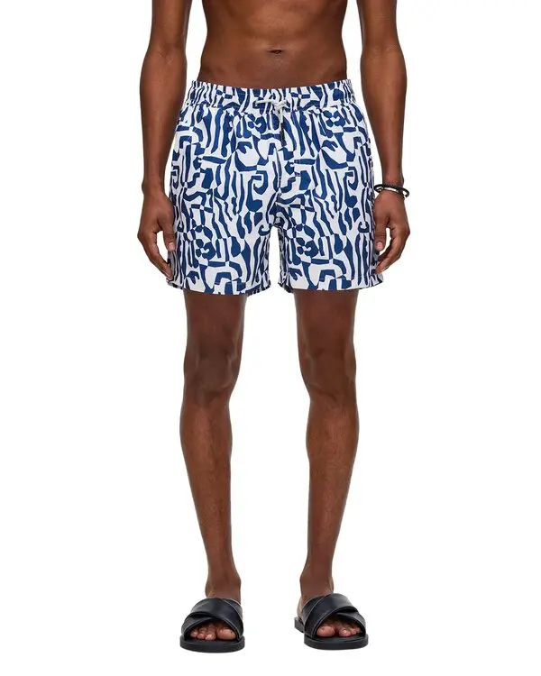 Oas Marbling 4.3 Swim Trunks - Blue