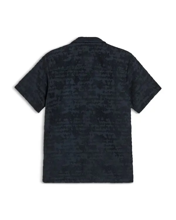 Oas Night Lagoon Terry Camp Shirt