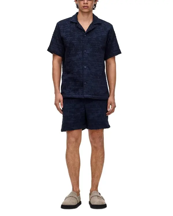 Oas Night Lagoon Terry Camp Shirt
