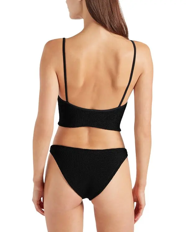 Hunza G Longline Bikini Top And Bottom - Black