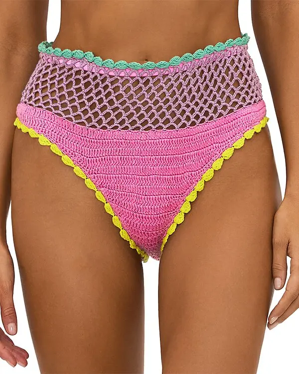 Beach Riot Brinley Bikini Bottom - Technicolor Rays
