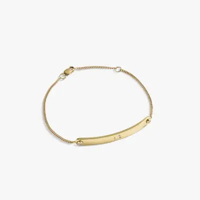 Shinola Diamond Rivet 14k Gold Bracelet - Yellow Gold