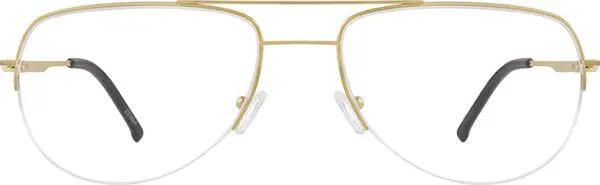 Zenni Aviator Half-rim Titanium Frame - Gold