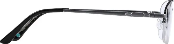 Zenni Aviator Titanium Half-rim Eyeglasses - Gray