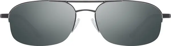 Zenni Aviator Titanium Half-rim Eyeglasses - Gray