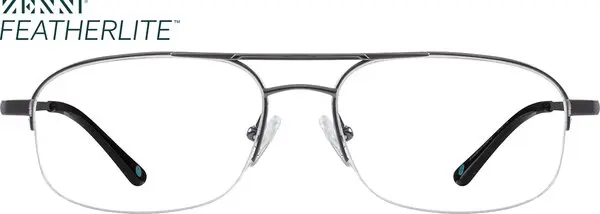 Zenni Aviator Half-rim Titanium Frame Eyeglasses