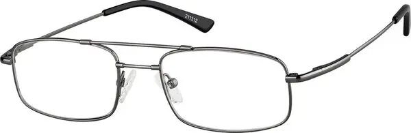 Zenni Aviator Full Rim Titanium Frame - Gray