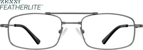 Zenni Aviator Full Rim Titanium Frame - Gray