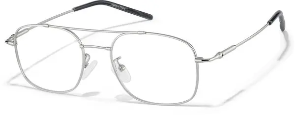Zenni Aviator Full Rim Titanium Frame - Silver