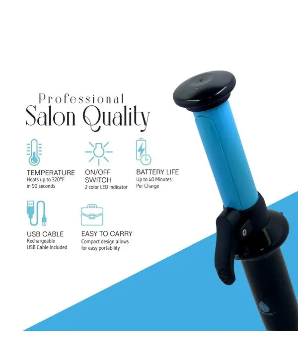 PURSONIC Usb Rechargeable Mini Curling Iron