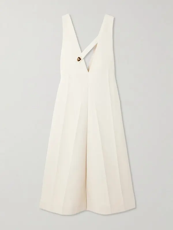 Carven Embellished Wool-blend Midi Dress